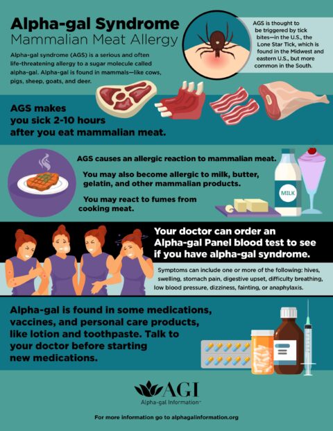 Posters, brochures, handouts - Alpha-gal Information