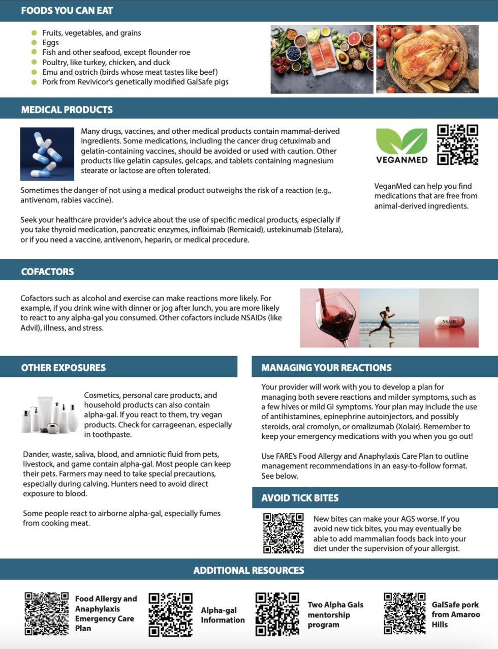 Downloadable AGS Patient Handouts - Alpha-gal Information